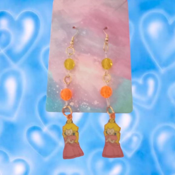 Jewelry | Princess Peach Earrings | Poshmark